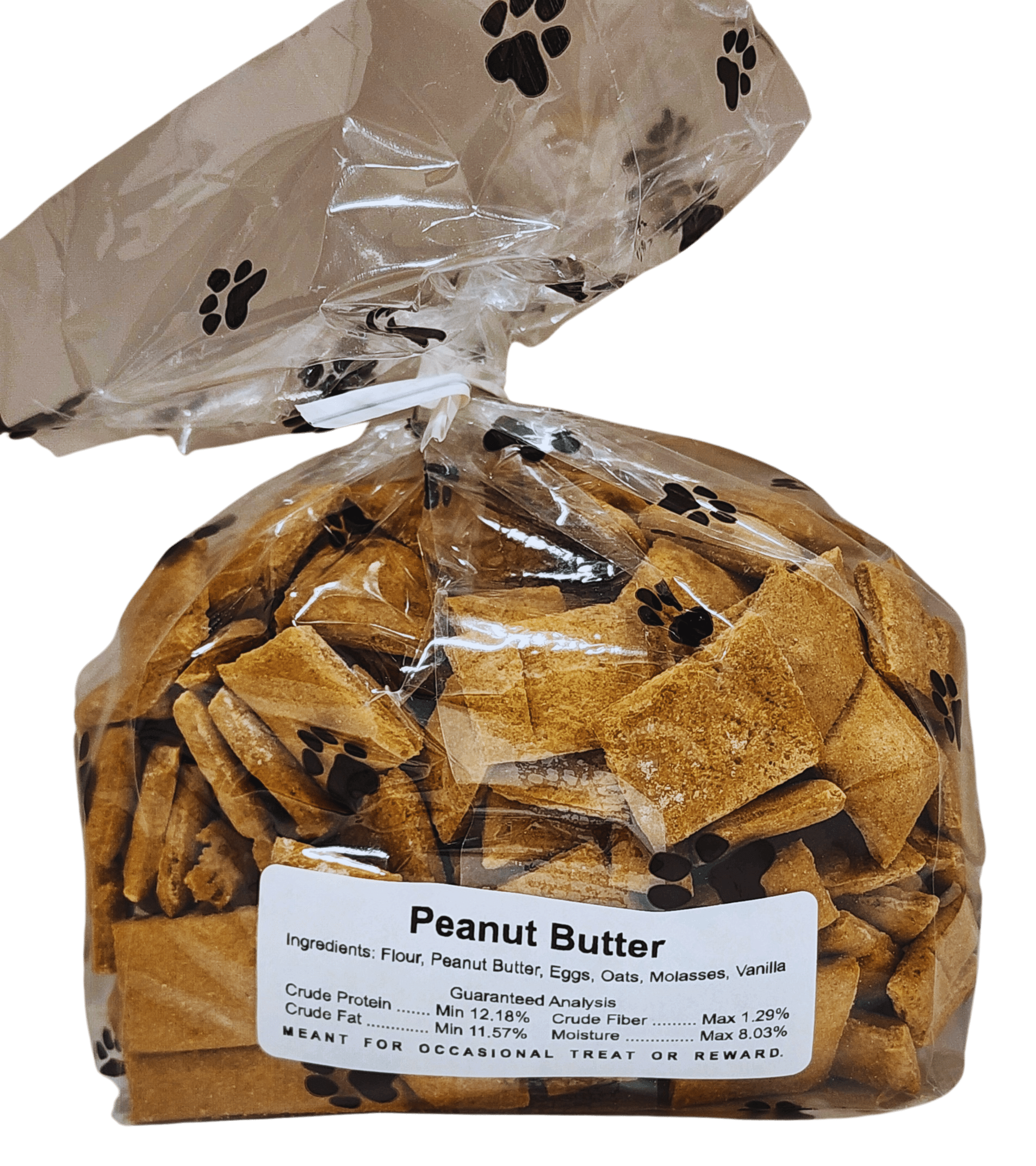 Peanut Butter Bits Dog Biscuits 1/2lb | Doodle Doo Bakery