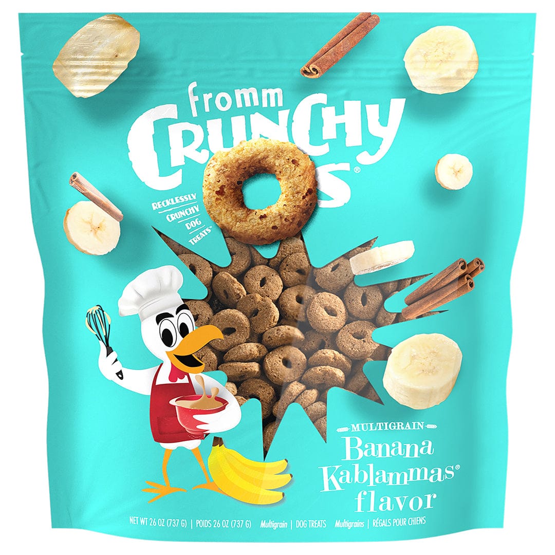 FROMM 26 OZ DOG CRUNCHY O TREATS BANANA KABLAMMAS | Doodle Doo Bakery